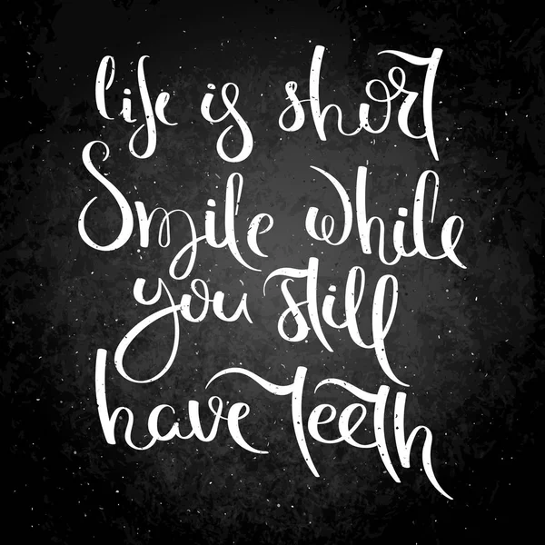 Hand written calligraphy quote motivation for life and happiness on ...