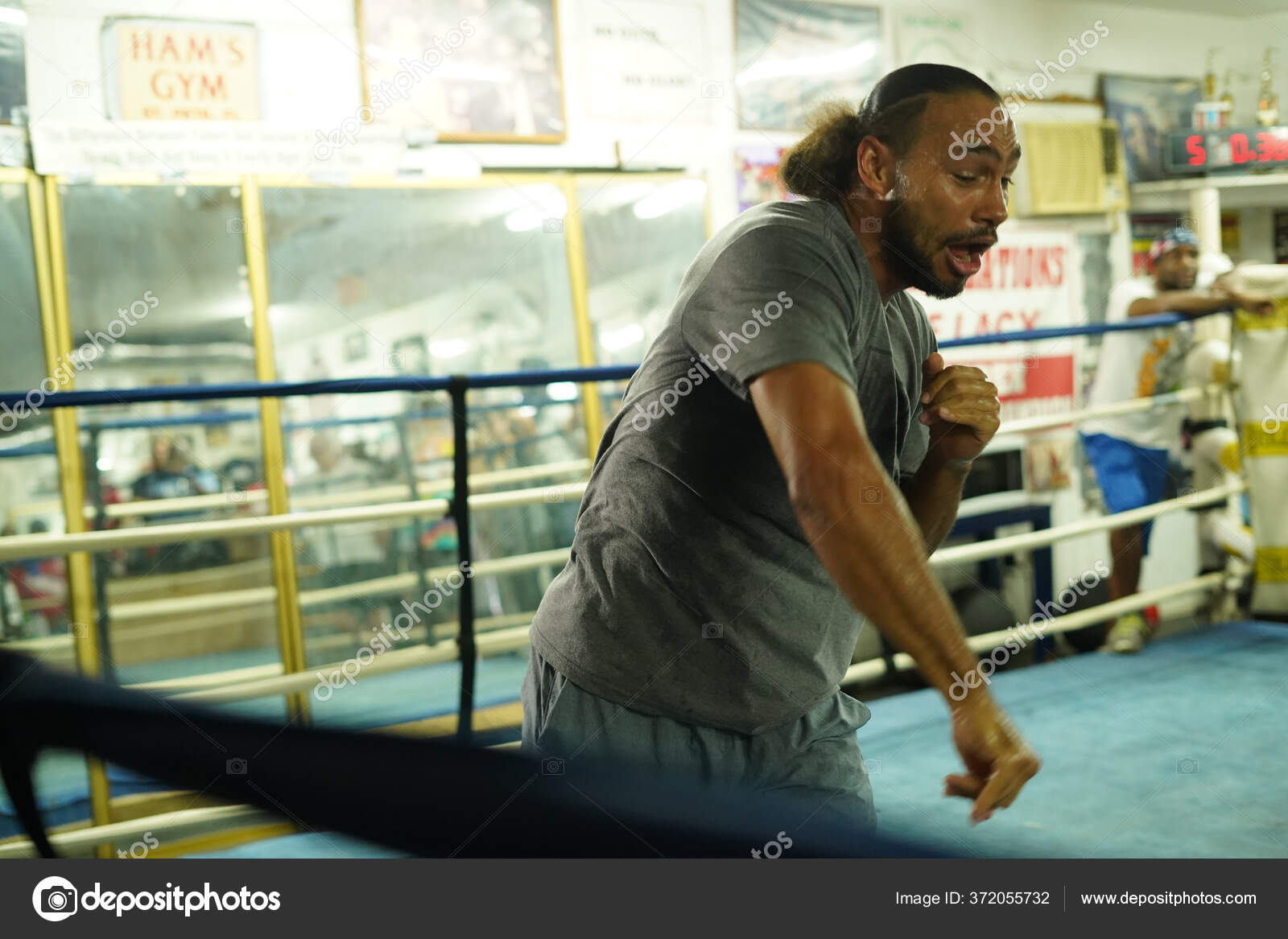 Boxer Keith One Time Thurman Press Event His Gym His – Stock Editorial ...