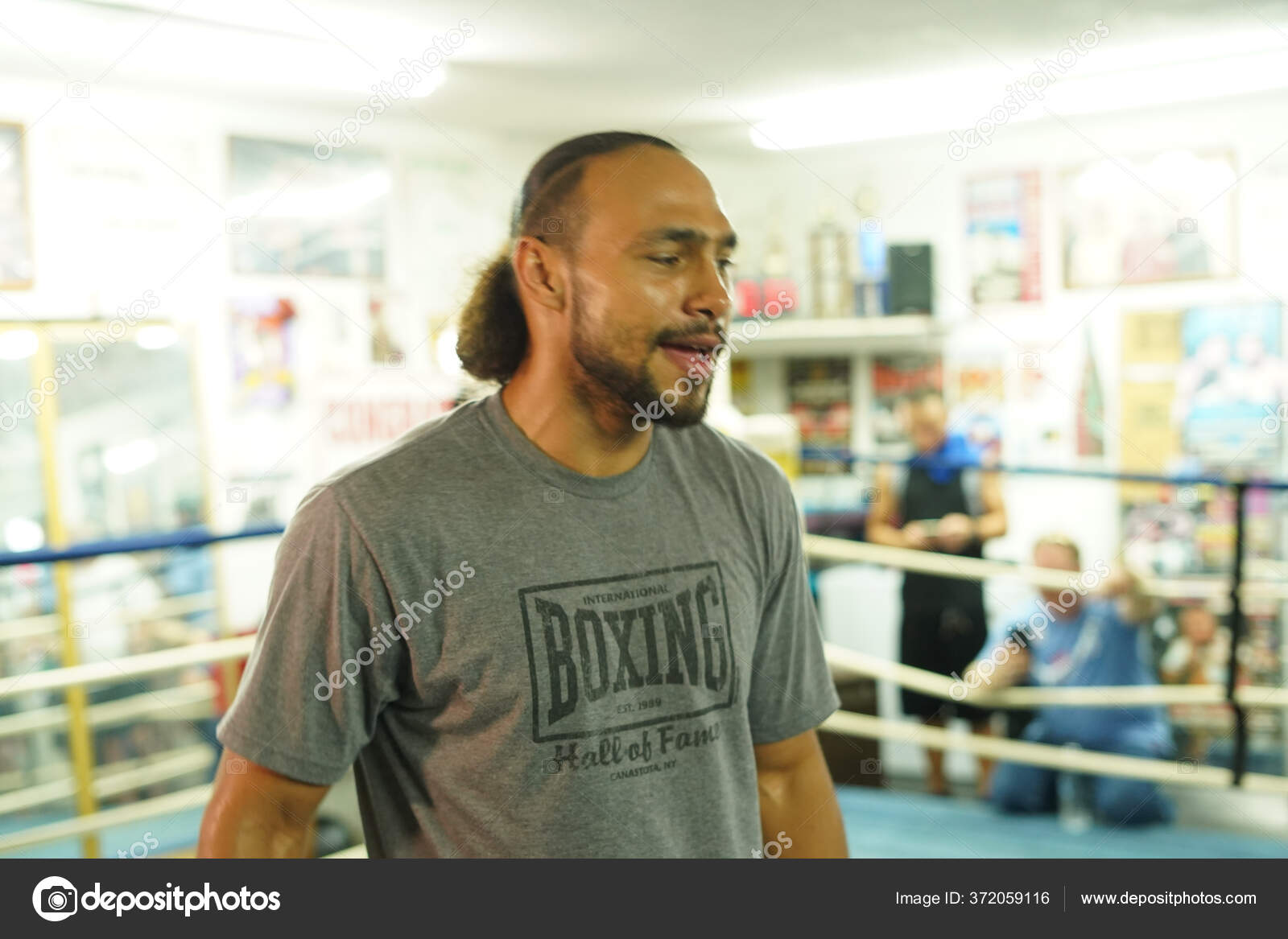 Boxer Keith One Time Thurman Press Event His Gym His – Stock Editorial ...