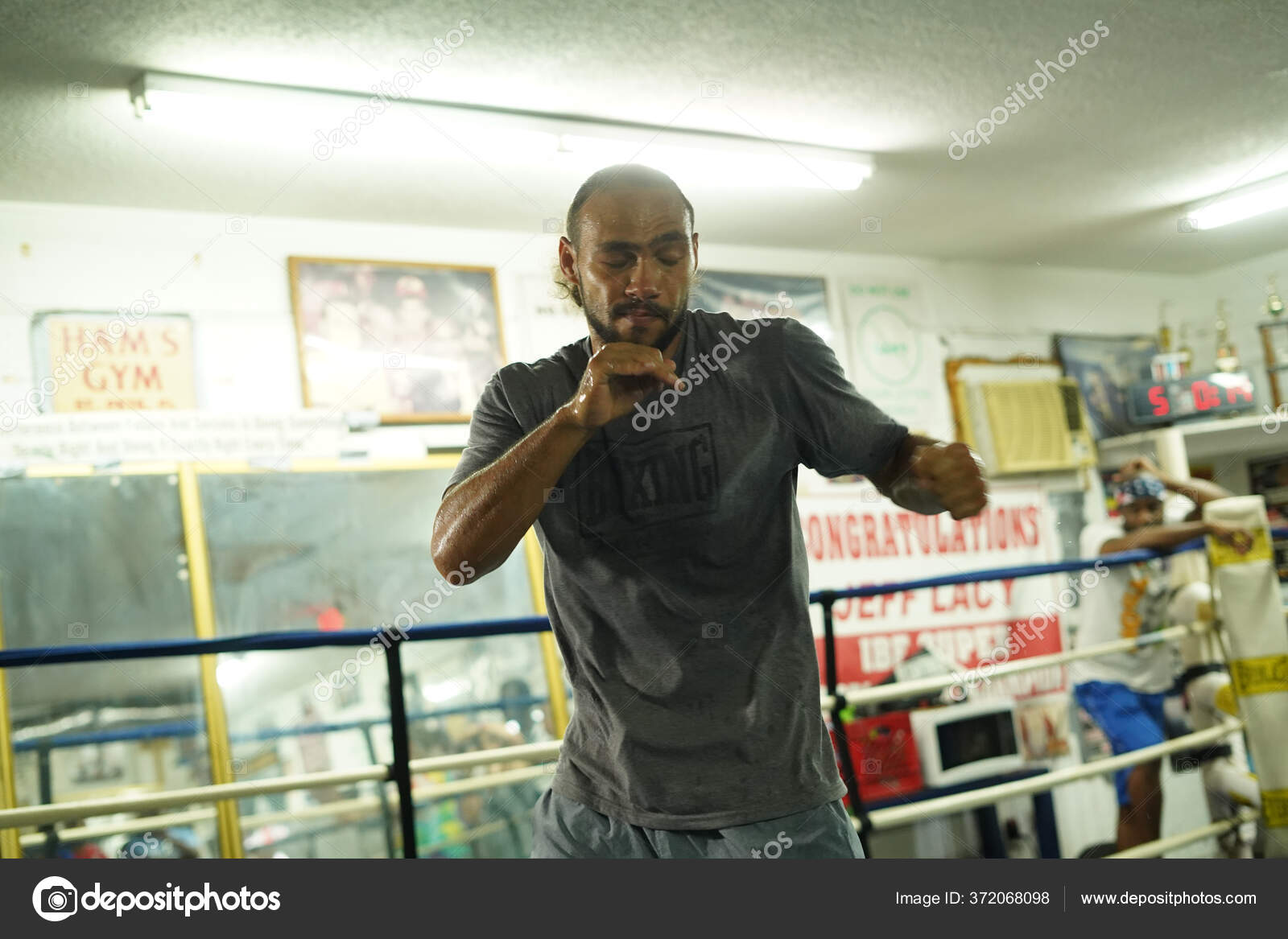 Boxer Keith One Time Thurman Press Event His Gym His — Stock Editorial ...