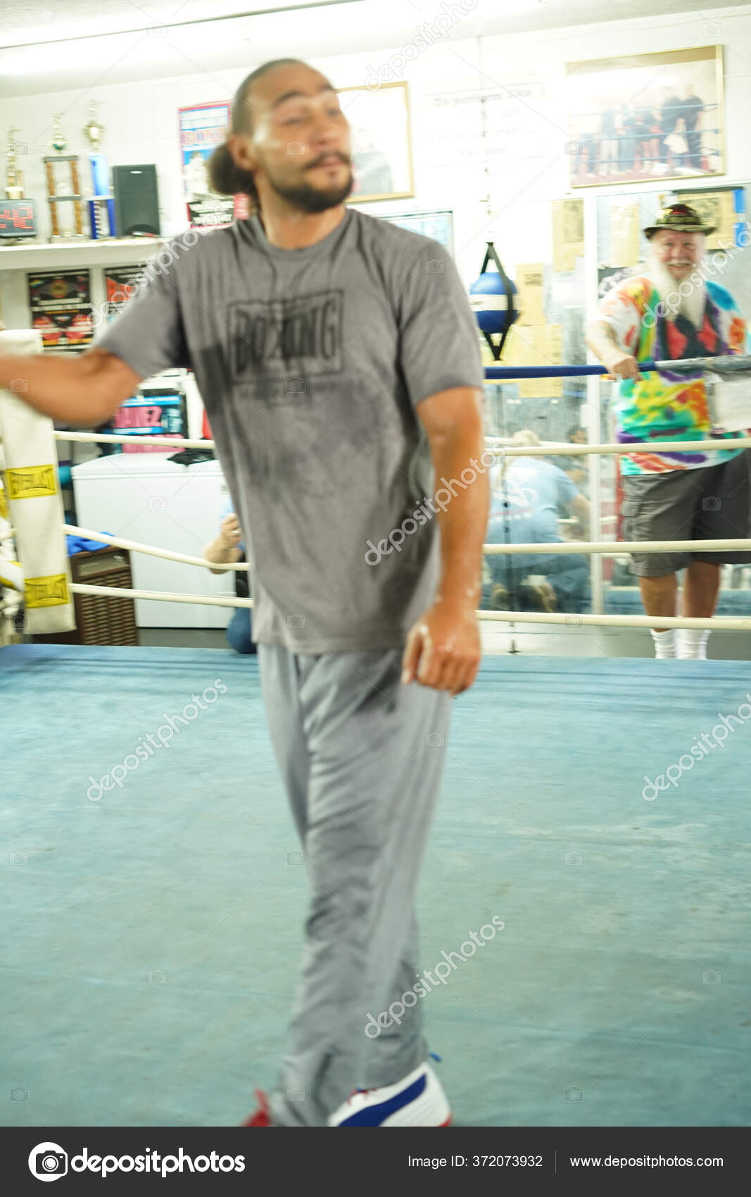 Boxer Keith One Time Thurman Press Event His Gym His — Stock Editorial ...