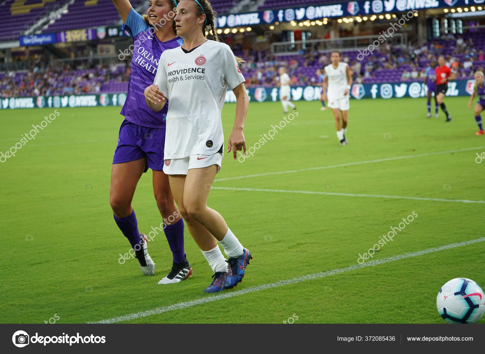 Photo Prides Hosts Portland Thorns Orlando City Stadium Orlando Florida ...