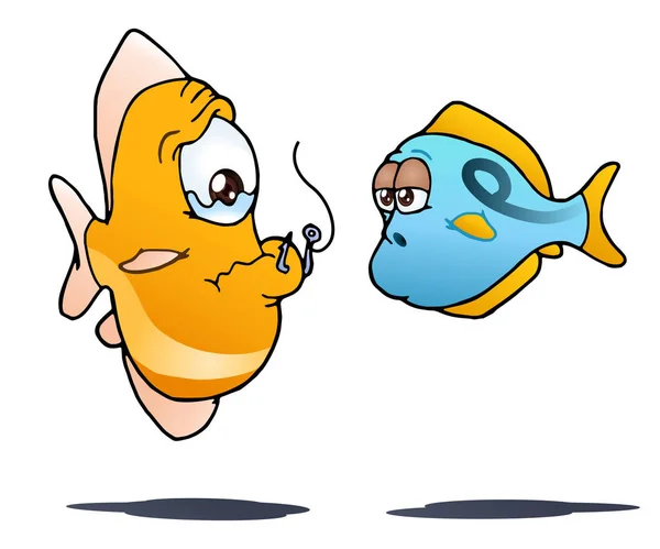 Cute two fish cartoon Stock Photos, Royalty Free Cute two fish cartoon ...