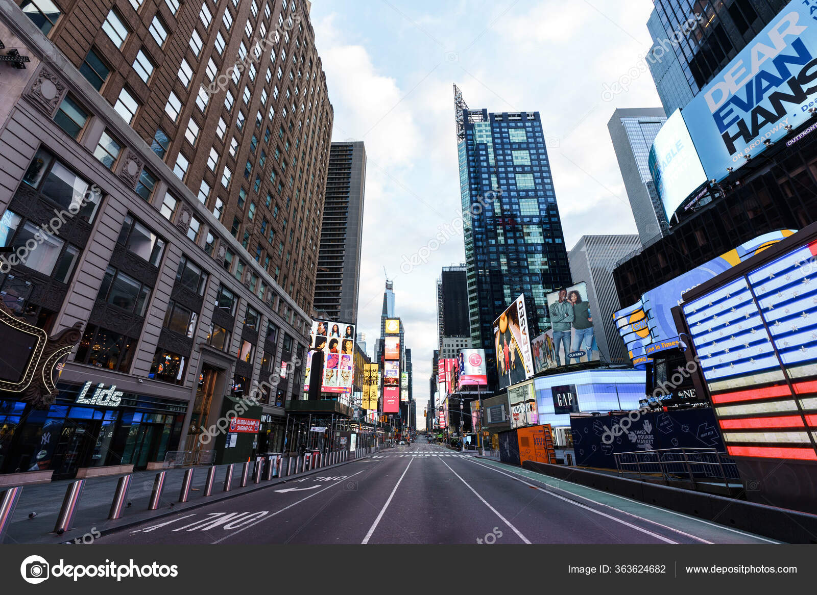 Manhattan New York Usa March 2020 Empty Streets New York – Stock ...
