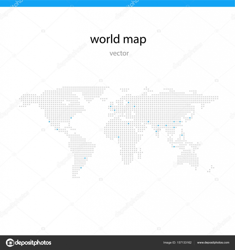 Ilustración del vector del mapa mundial Vector de stock #157133162 de ...