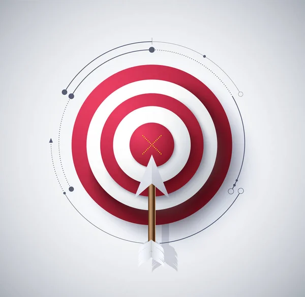 diagrama infográfico del concepto Target. espacio en blanco para texto ...