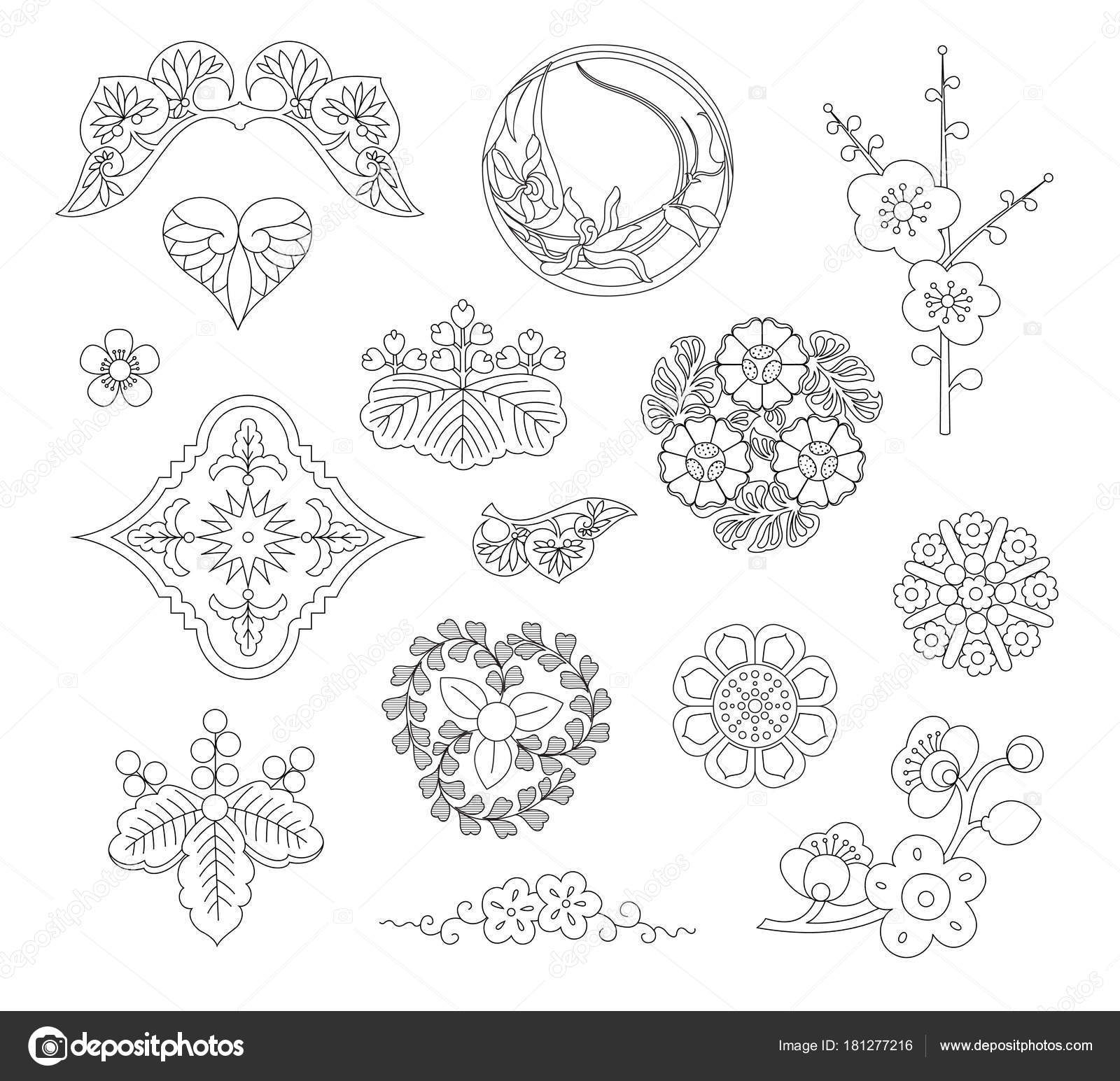 Asian Traditional Design Print Art Symbol Asia Vector Illustration ...