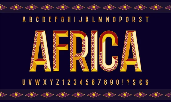 Tipografia africana imágenes de stock de arte vectorial | Depositphotos
