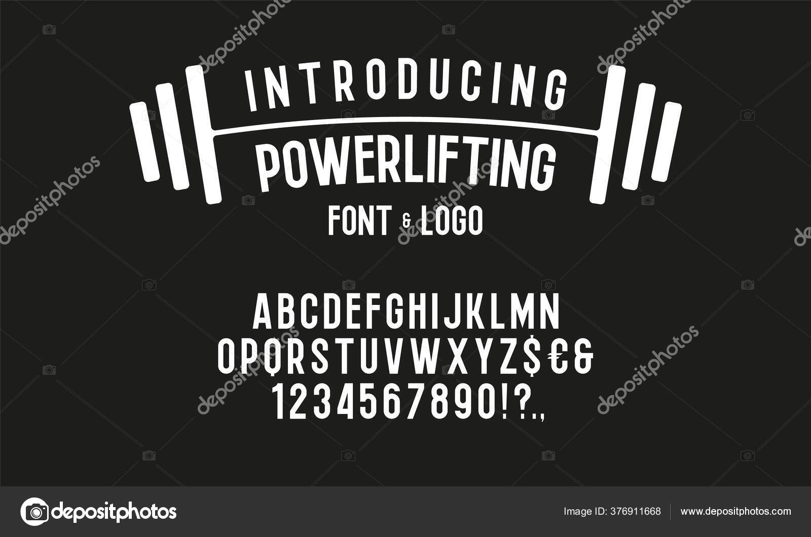 Sport Modern English Active Dynamic Simple Condensed Typeface Capital ...