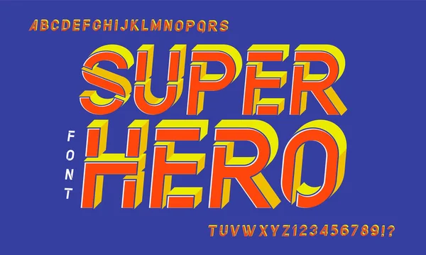 Comics Style Font Design Alphabet Letters Numbers Vector Illustration ...