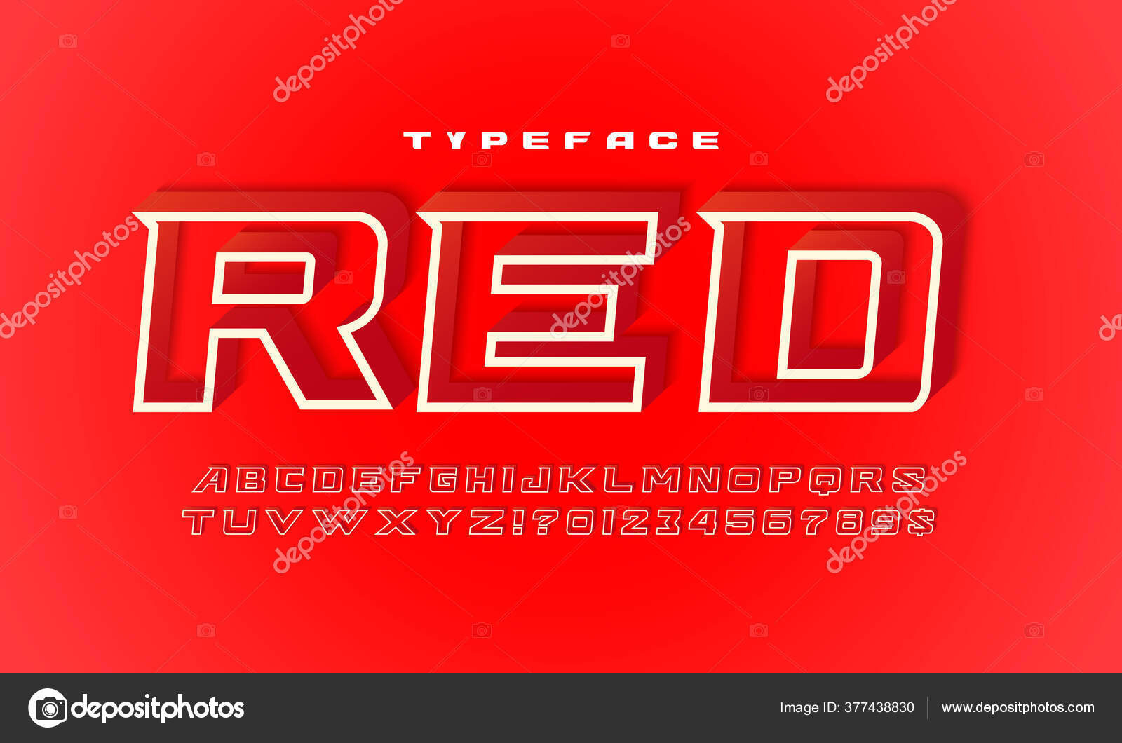 Vector Letra Negrita Estilizada Alfabeto Vector de stock #377438830 de ...