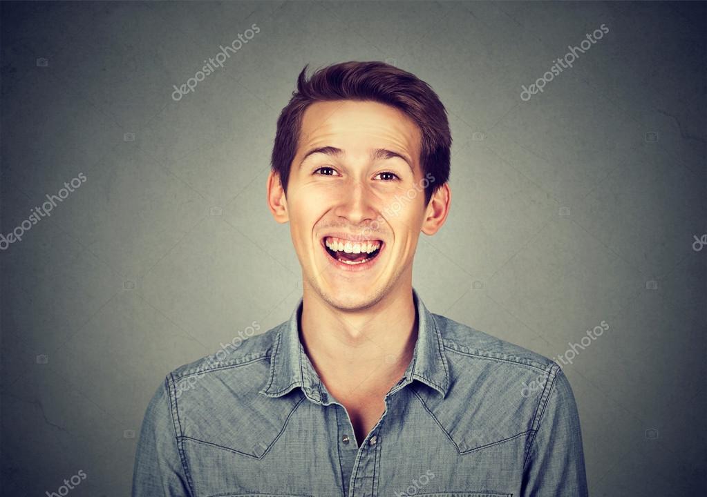 Headshot smiling laughing modern man, creative professional ⬇ Stock ...