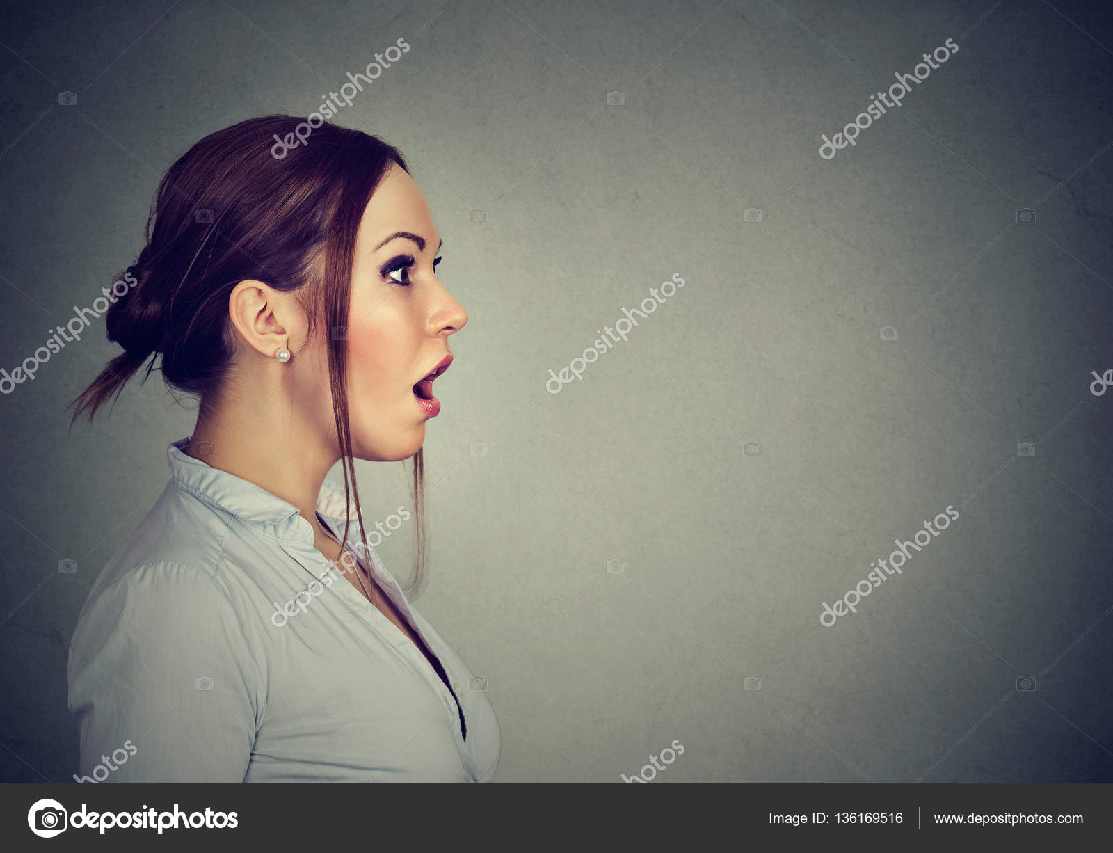 Woman Scared Profile