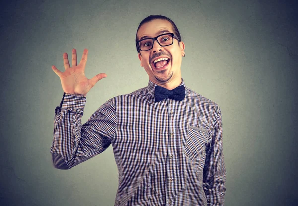 Man waving Stock Photos, Royalty Free Man waving Images | Depositphotos