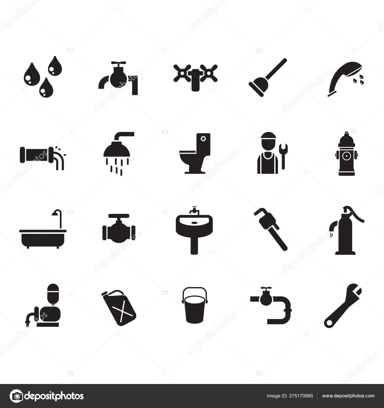 Water Related Icons Set Stock Vector Image by ©captainvector #375170990