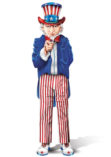 Uncle Sam Full Body Cartoon