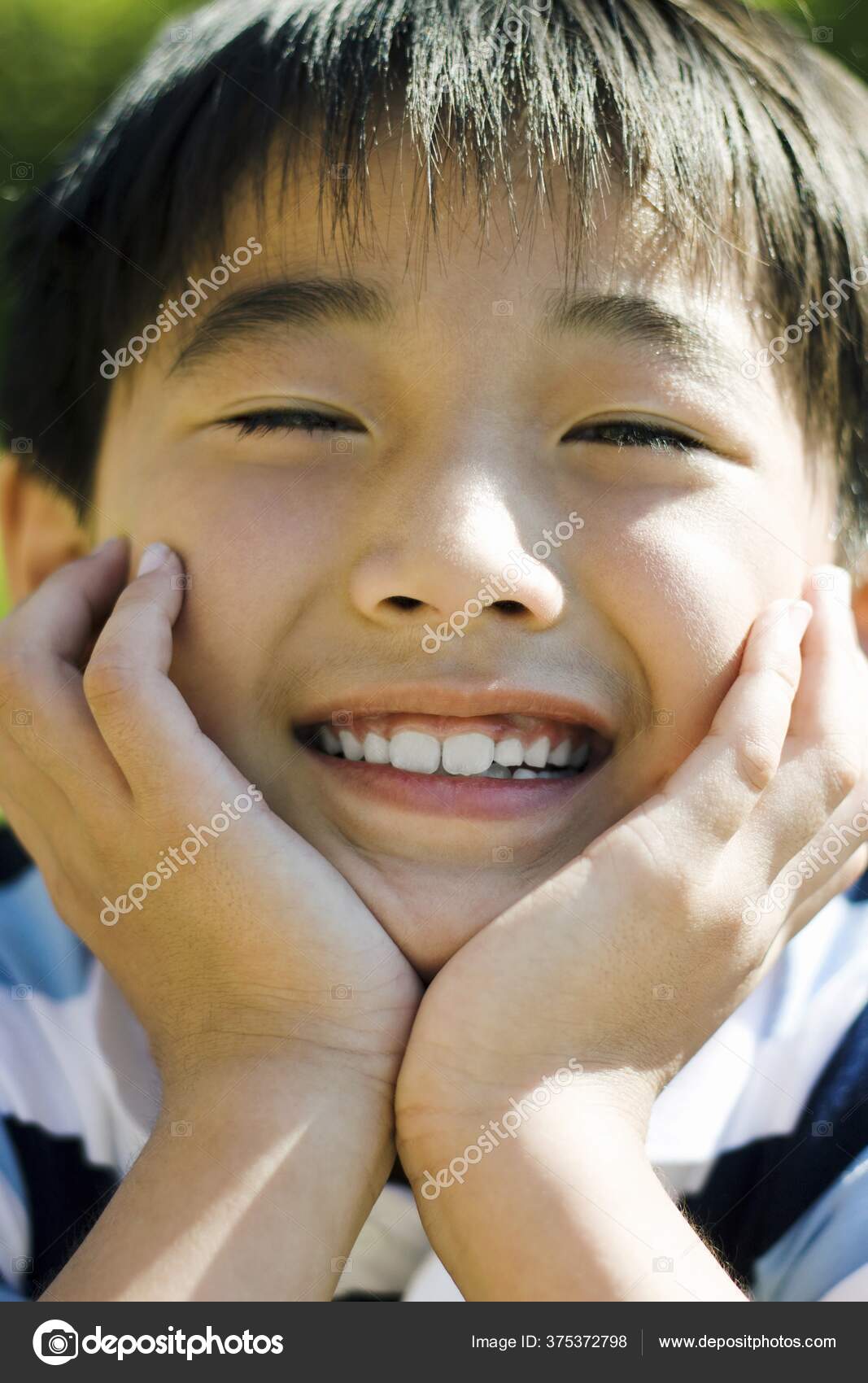 Boy Smiling Camera Stock Photo by ©image_hit 375372798