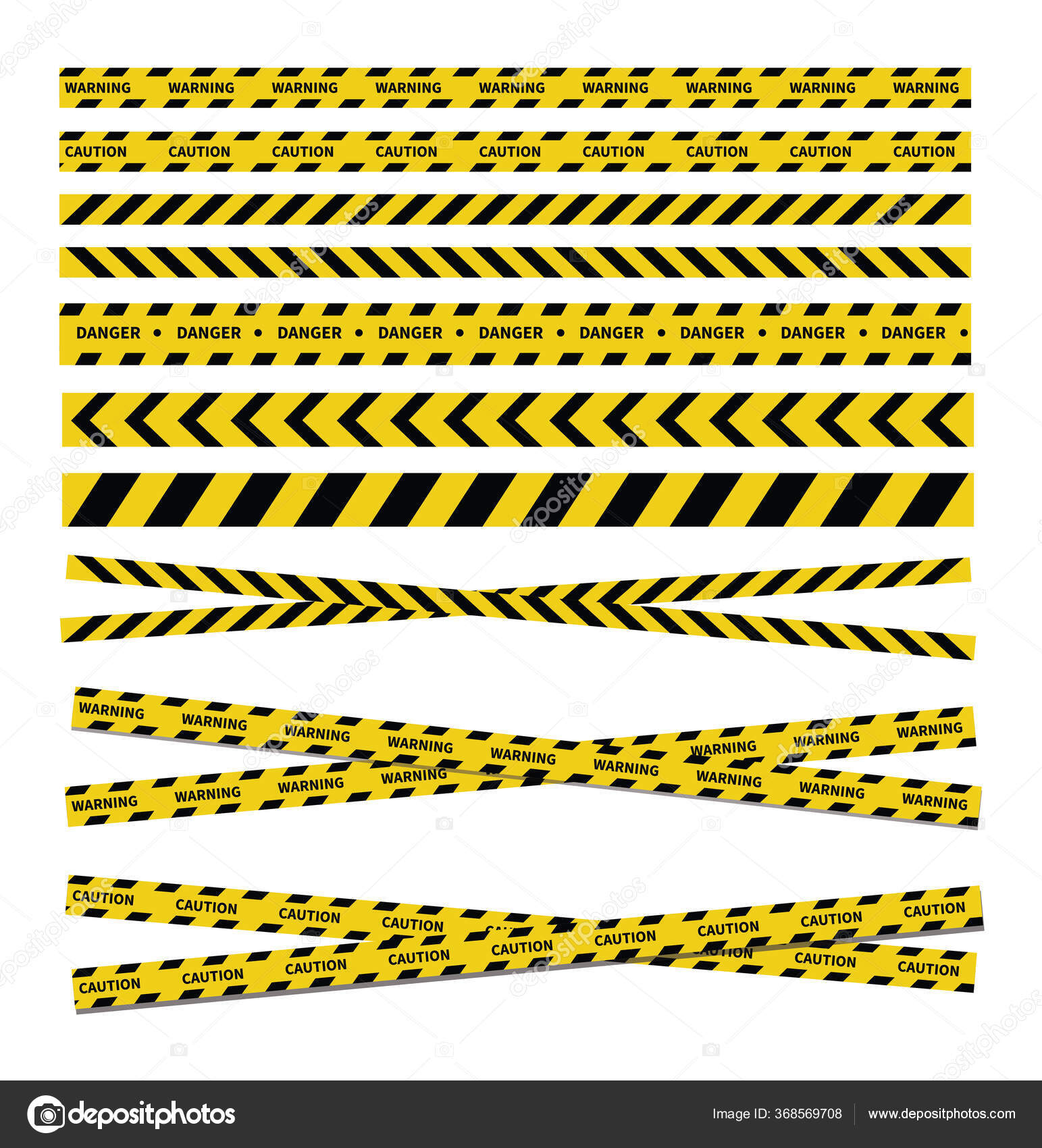 Caution Stripes Vector