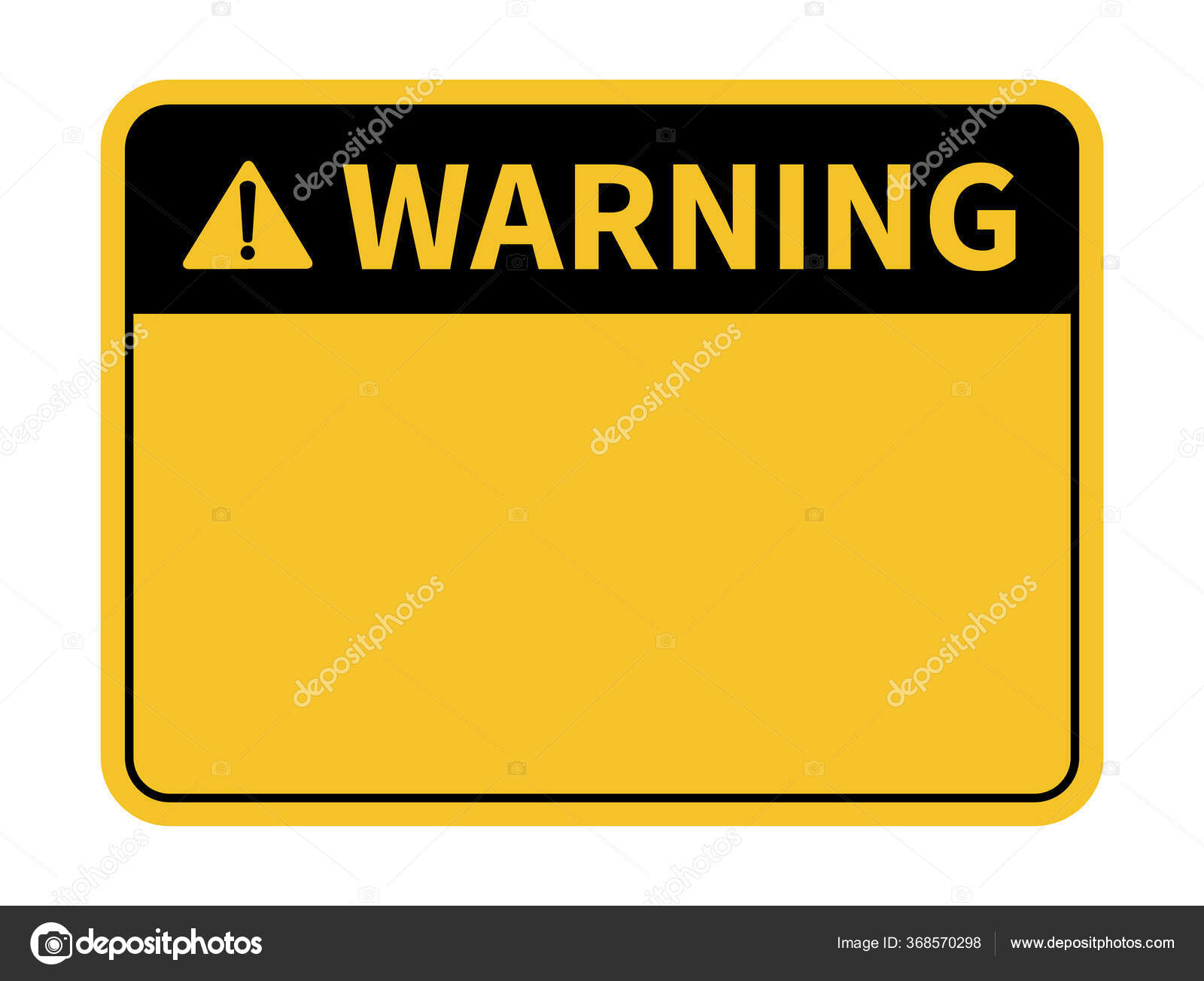 Sinal Aviso Aviso Branco Ilustração Vetorial vetor(es) de stock de ...