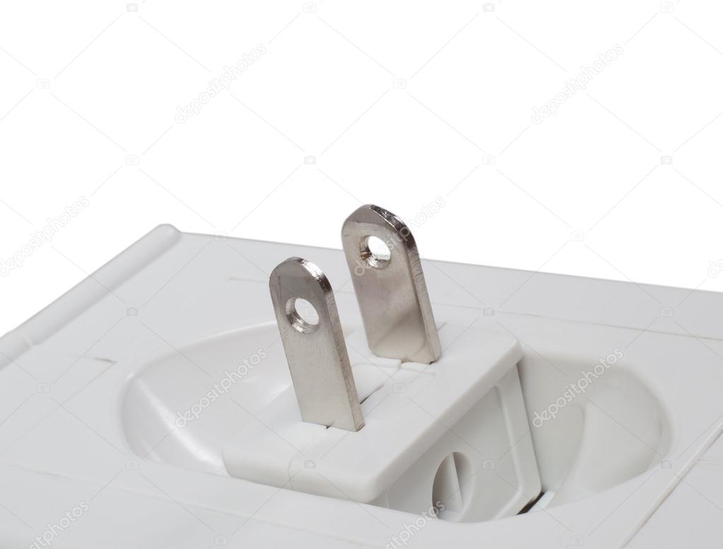 Electric plug on white Stock Photo by ©gsagi 128622354