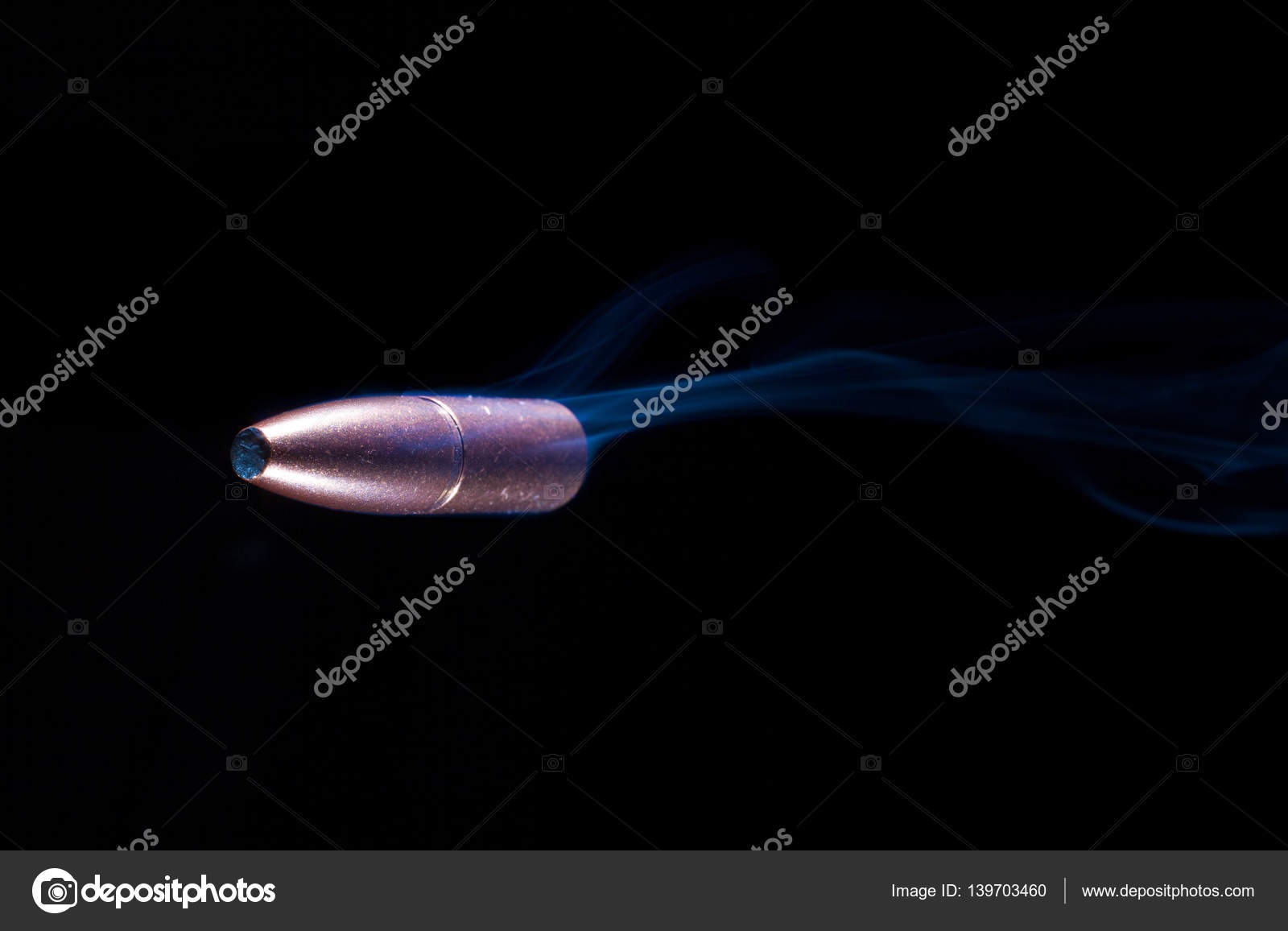 Incoming bullet with smoke — Stock Photo © gsagi #139703460