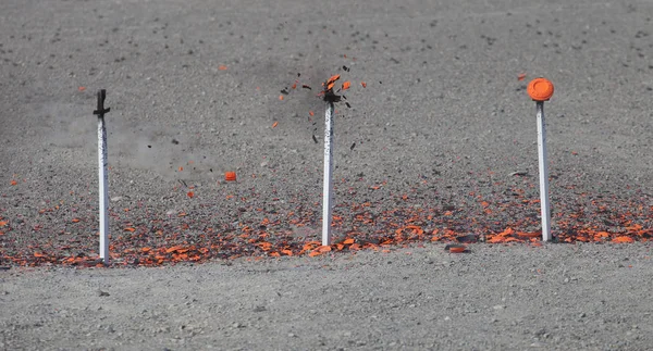 Clay target shattering Stock Photo by ©gsagi 163344692