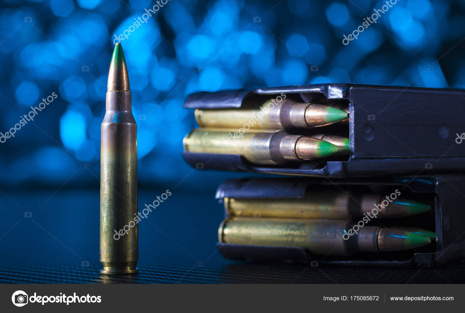 AR-15 ammo and magazines Stock Photo by ©gsagi 175085672