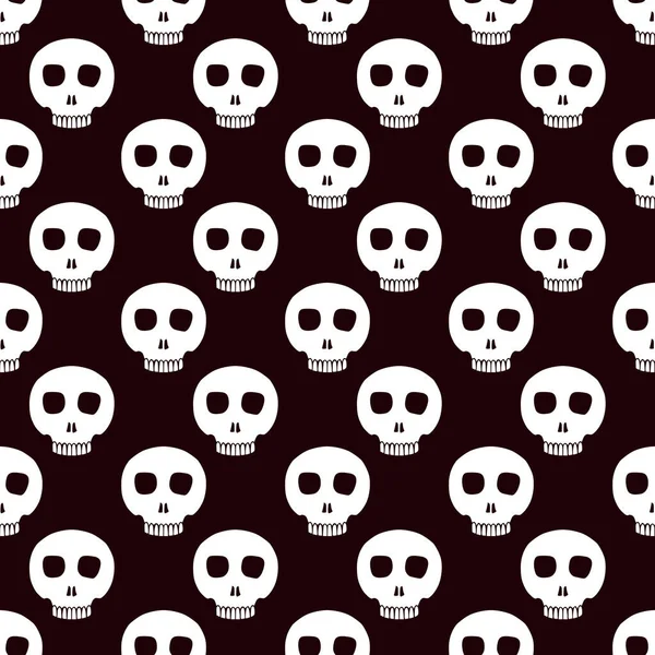 Black skulls print. Skull pattern. — Stock Vector © m-ion #86916940
