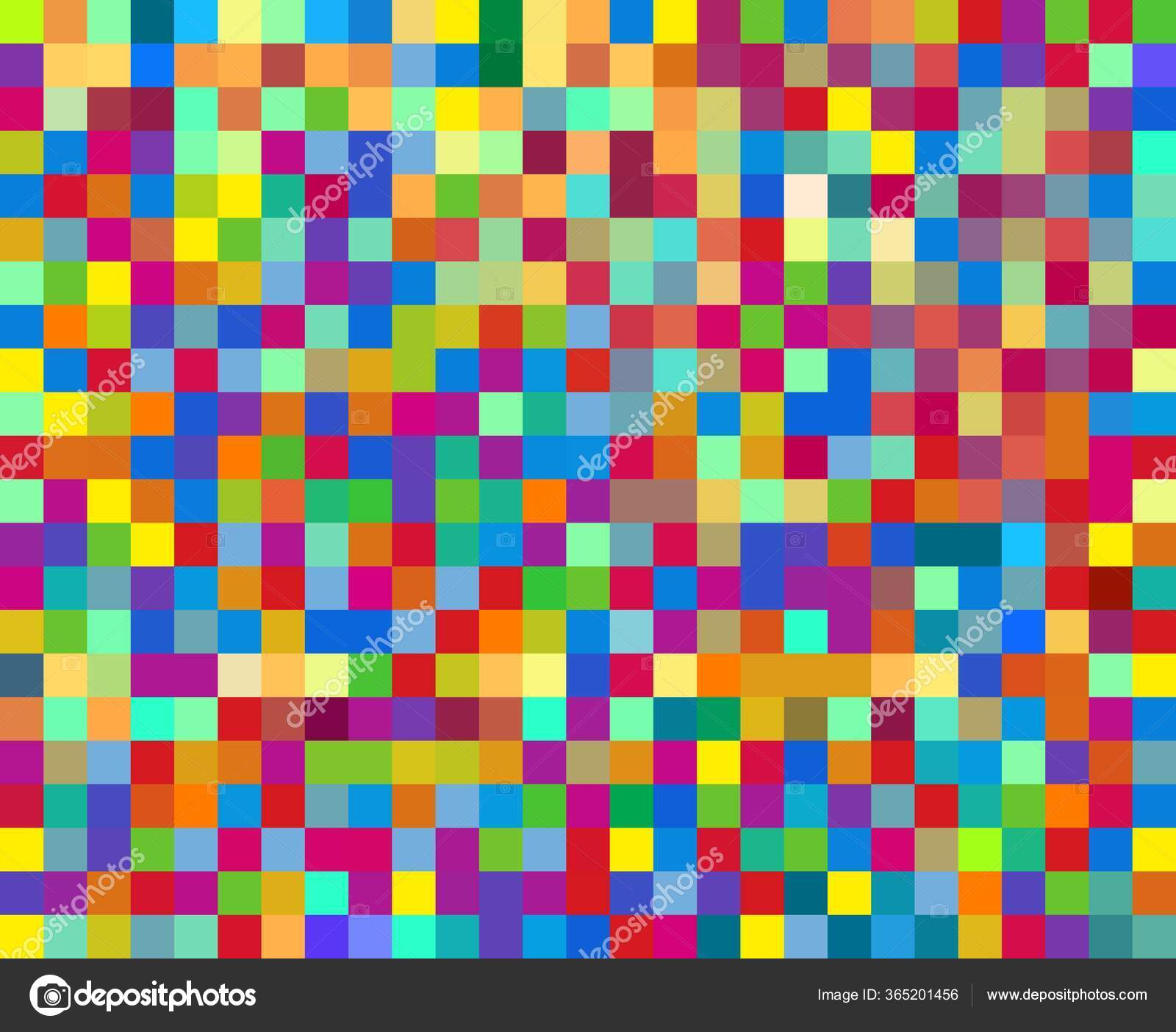 Retro Square Pattern Wallpaper