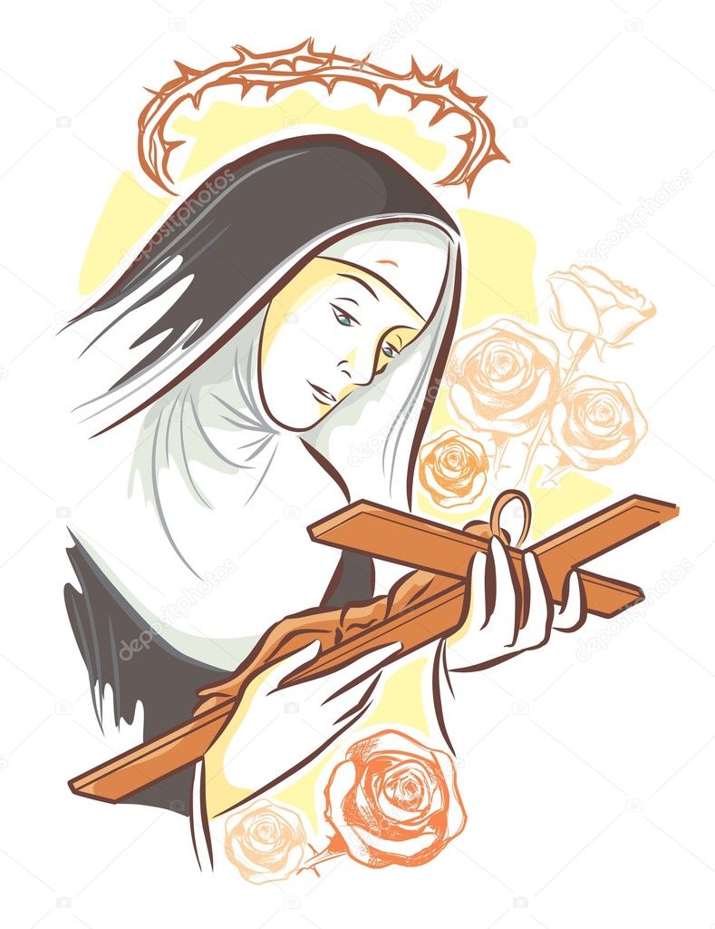 Santa Rita de Cássia Vetor de ©sete_yes 125084086