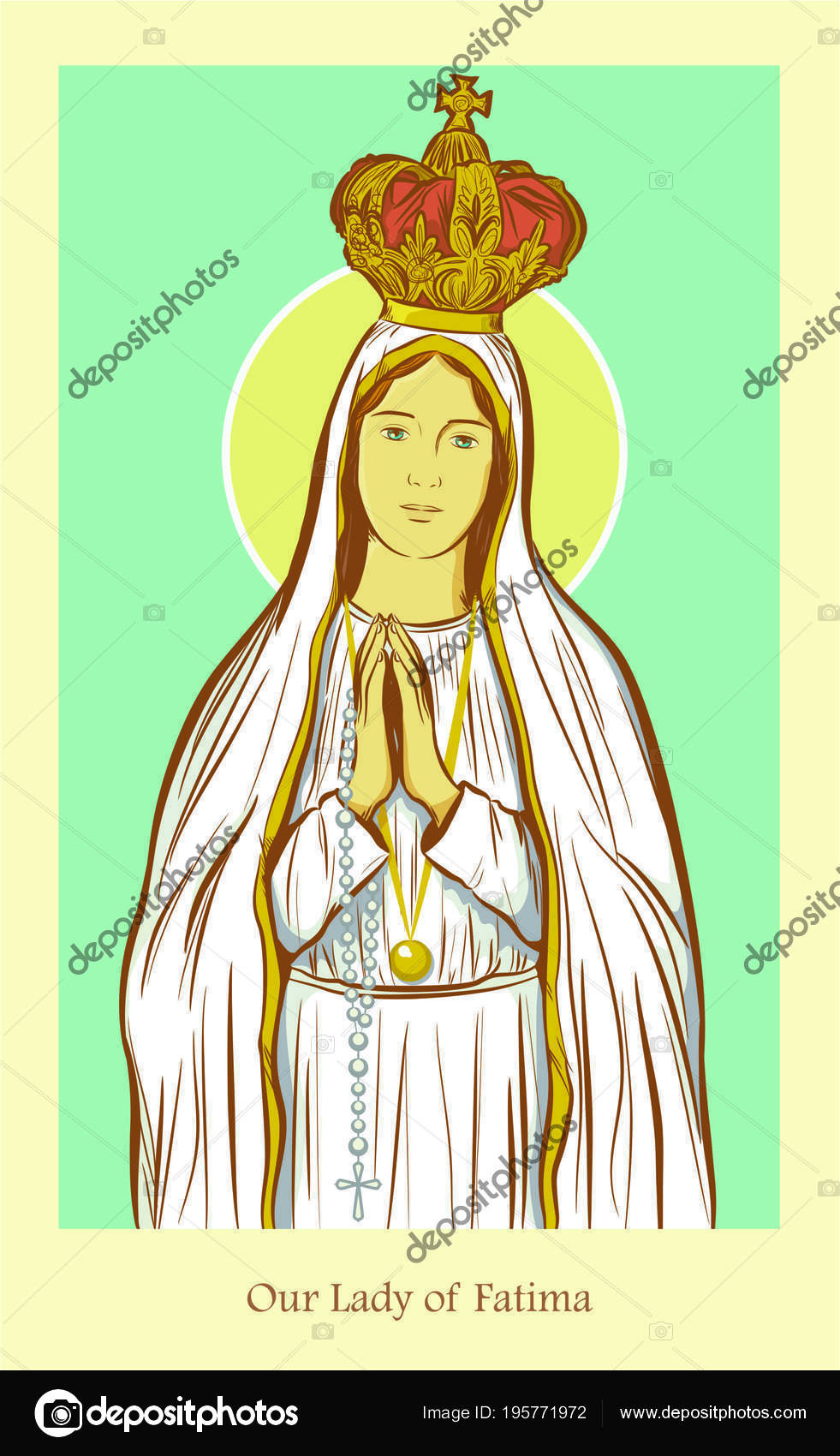 Our Lady Fatima Stock Vector by ©sete_yes #195771972