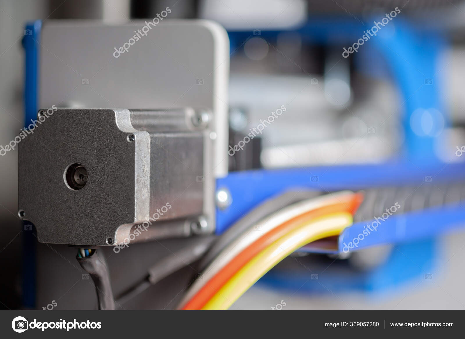 Stepper Motor Mounted Cnc Machine — Stock Photo © glavbooh #369057280