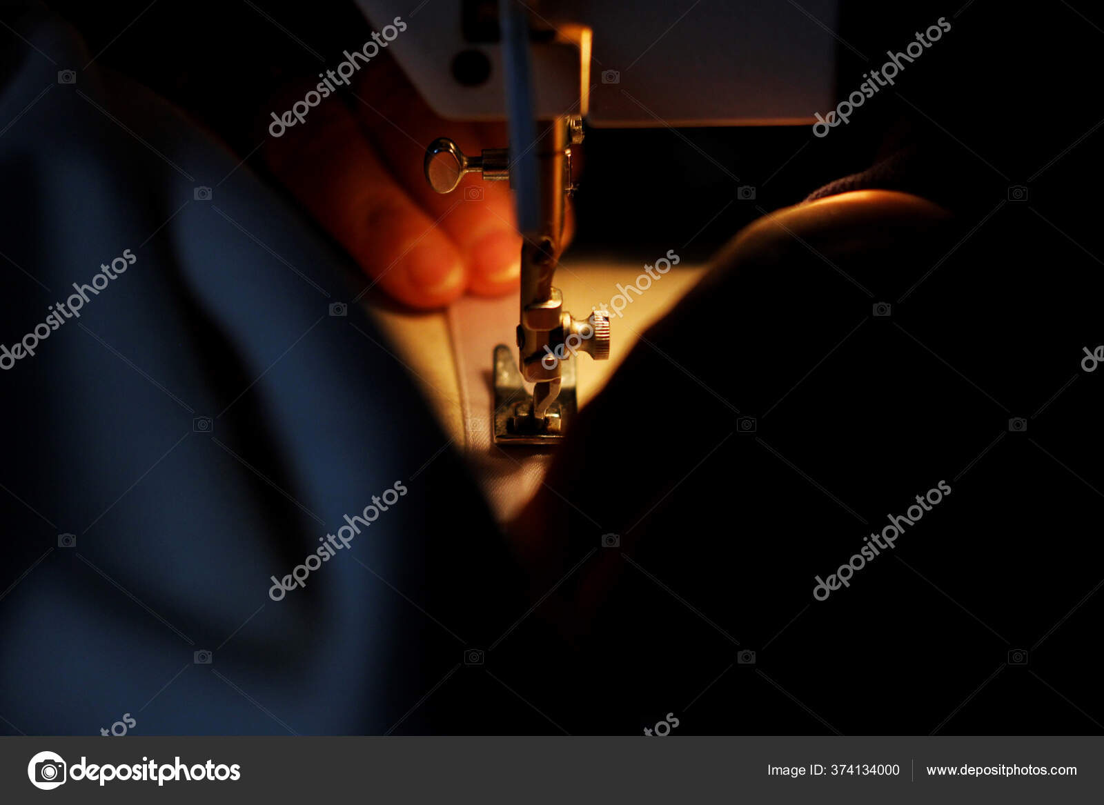 Sewing Machine Night — Stock Photo © a_widz #374134000