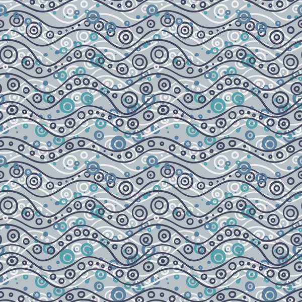 Vector seamless wavy line pattern. Graphic texture. Hand drawn ...