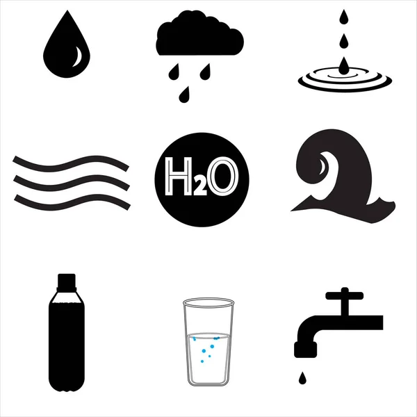 Water signs icons and symbols Stock Vector Image by ©alisher #18878883