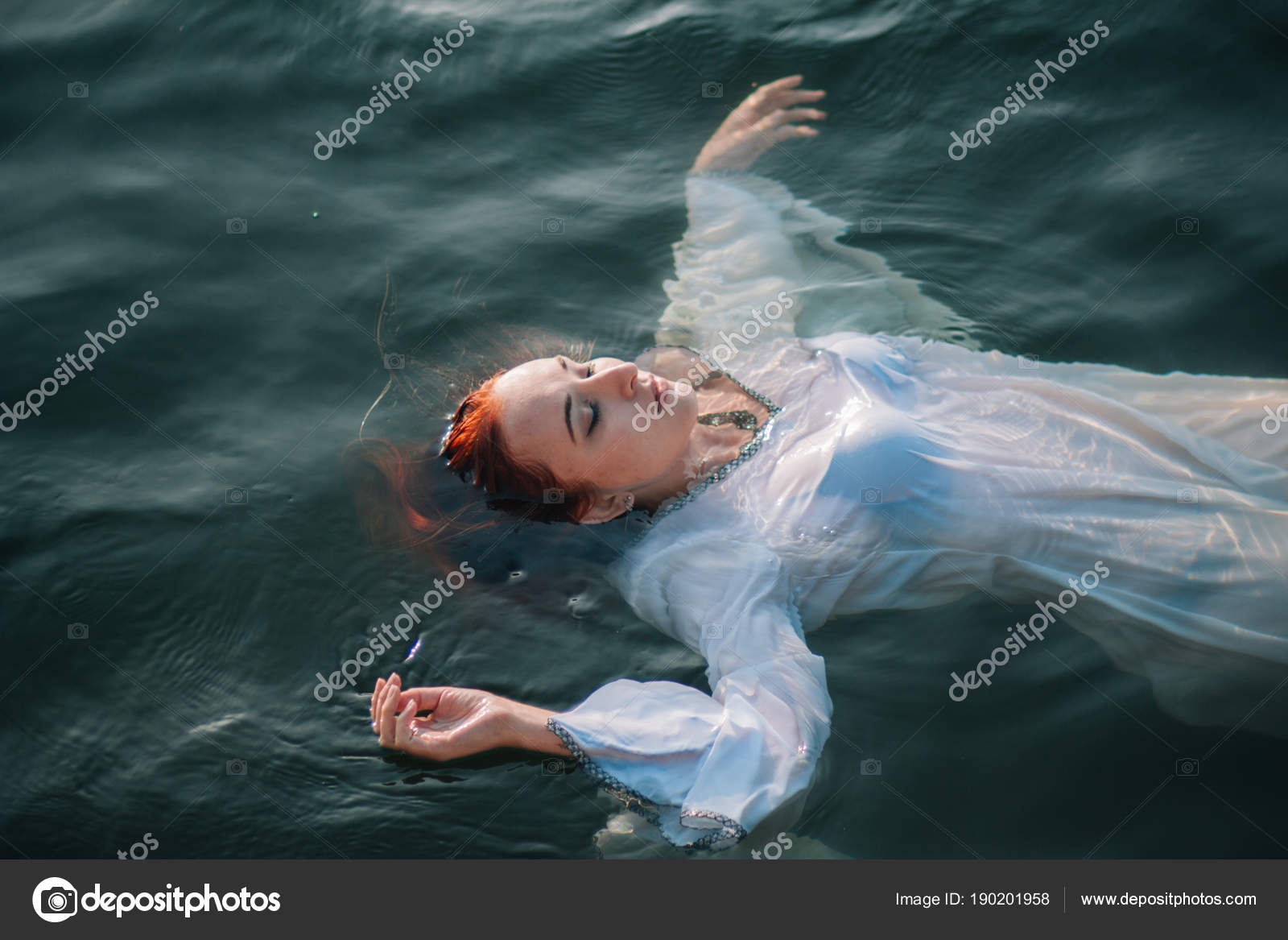Model Floating In Water
