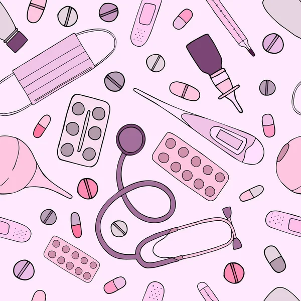 Medical vector seamless background for design Stock Vector Image by ...