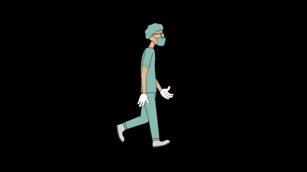 Animated Doctor Walking