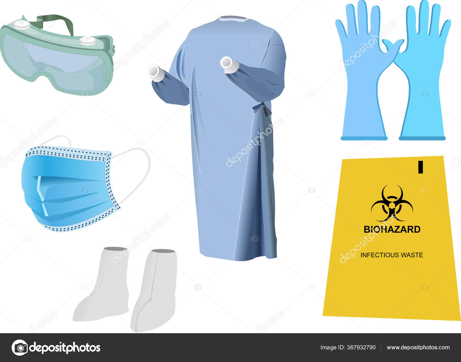 Vector Images Personal Protective Equipment Ppe Kit Stock Vector Image ...
