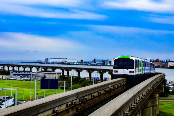 Tokyo Monorail line at Haneda International Airport,Japan Express train ...