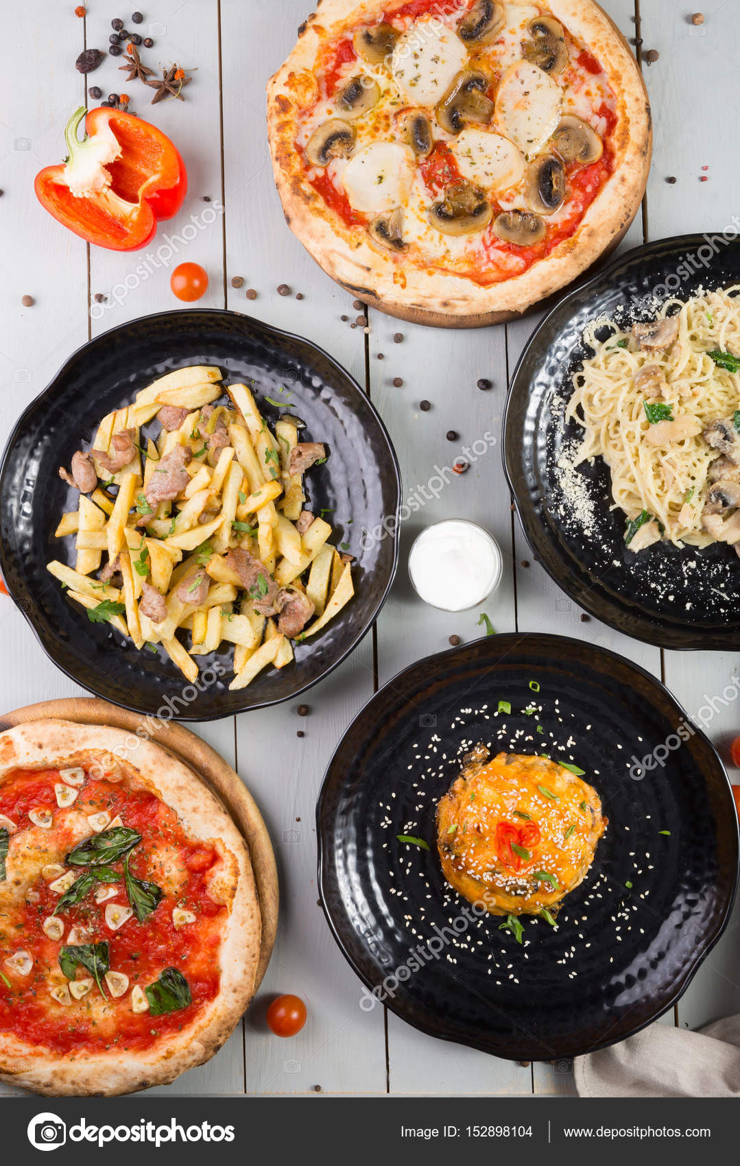 Set of different dishes Stock Photo by ©DukeII 152898104