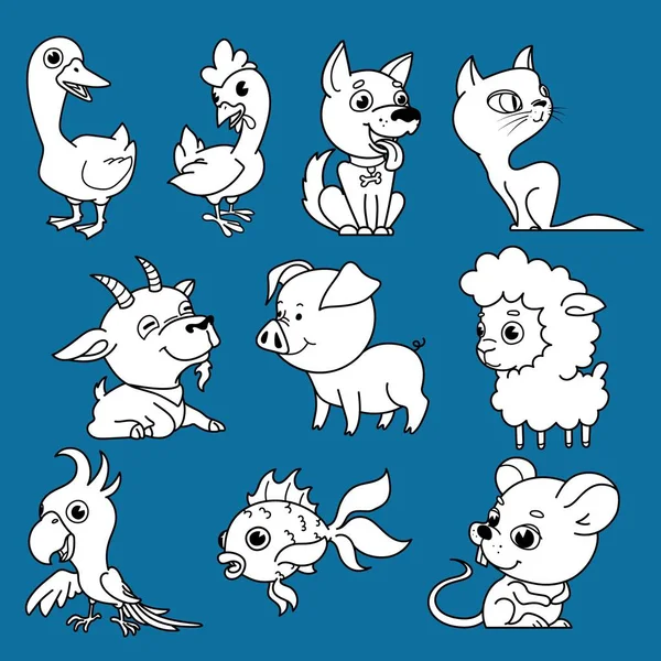 Animals set — Stock Vector © sararoom #42580805