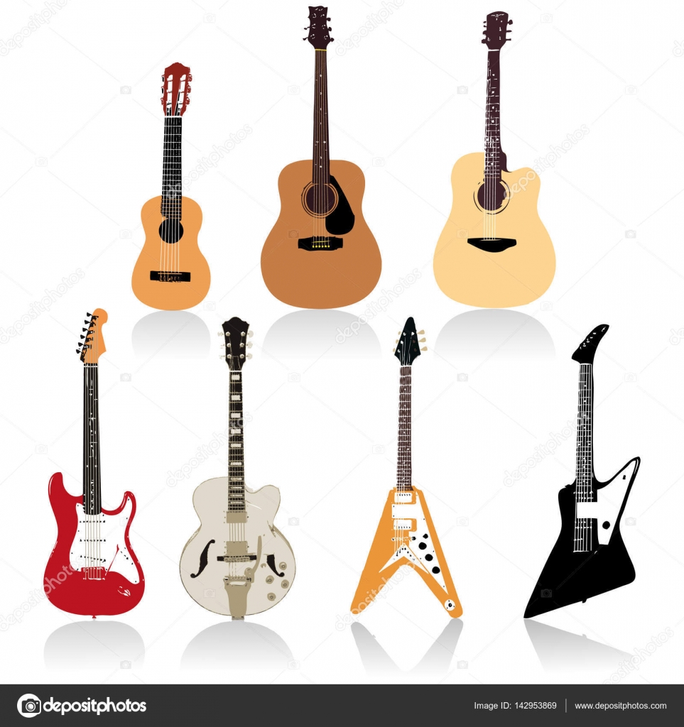 Conjunto de guitarra vector de arte Vector de stock por ©PstockOwn43 ...