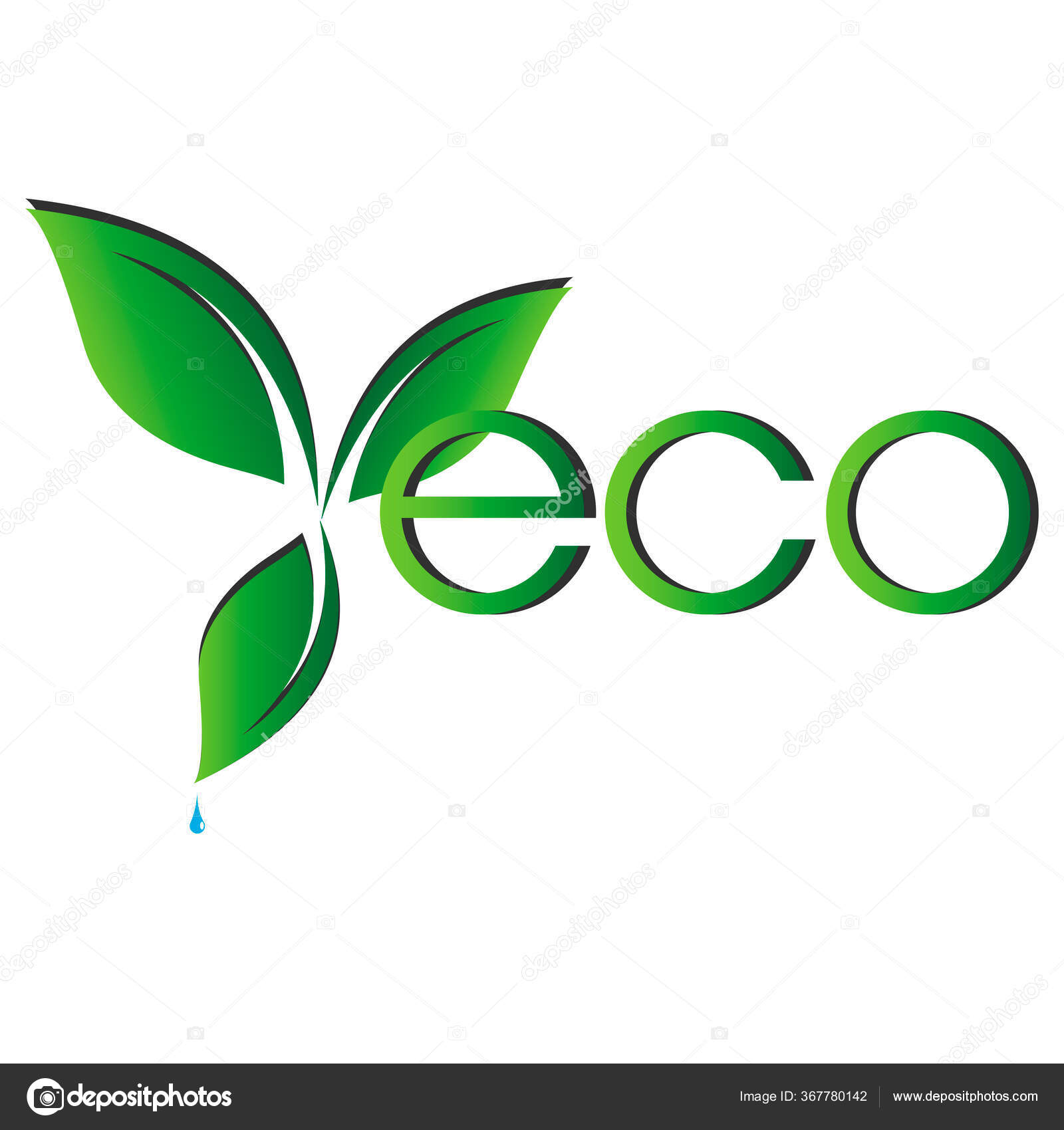 Ecology Logo Vector Illustration Stock Vector by ©denis120386 367780142