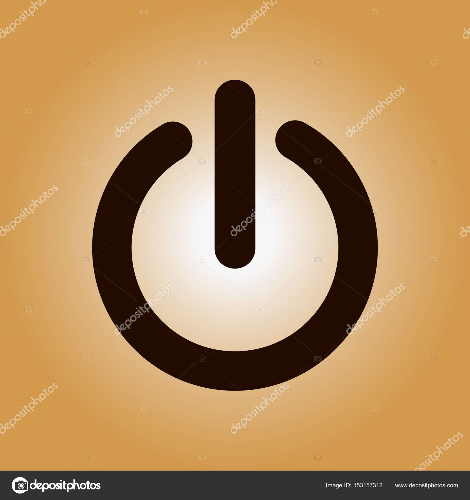 Power sign symbol. — Stock Photo © arhimicrostok #153157312