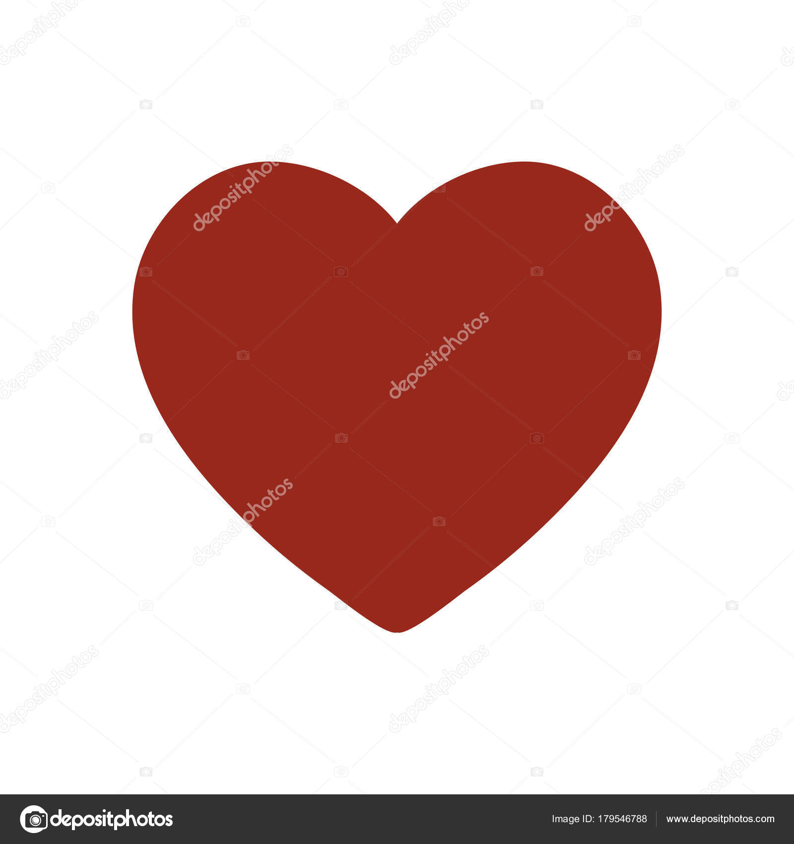 Heart sign symbol. Stock Vector by ©arhimicrostok 179546788