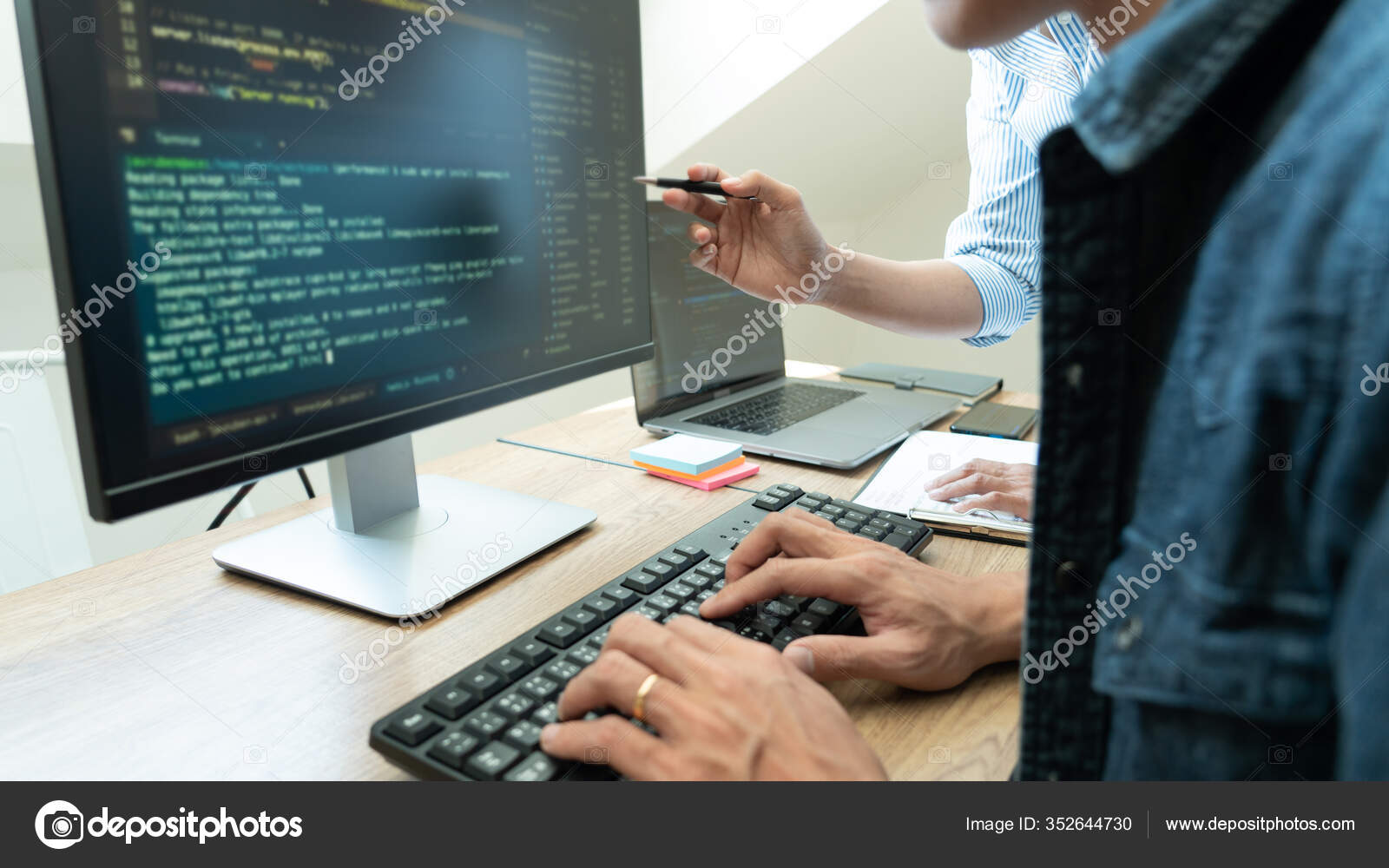 Team Programmers Working Together Development Website Design Coding ... Team Programmers Working Together Development Website Design Coding ...