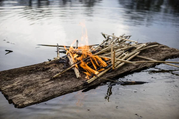 Viking burning boat Stock Photos, Royalty Free Viking burning boat ...