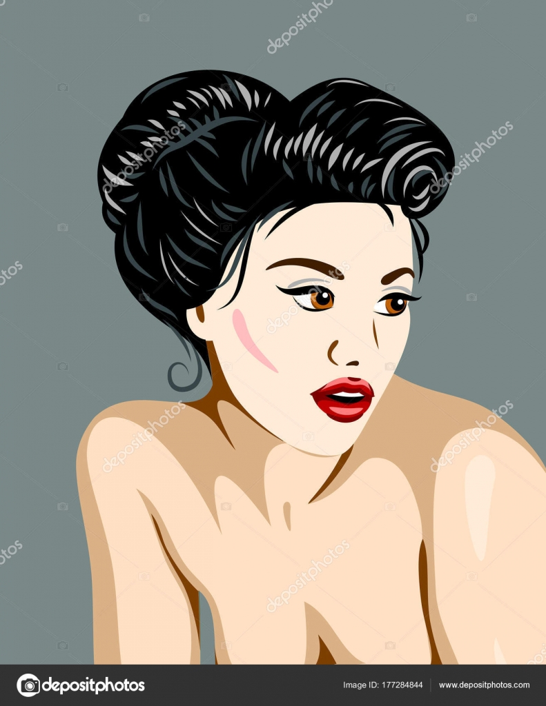 Portrait Beautiful Girl Stock Vector By ©imagoaiva 177284844