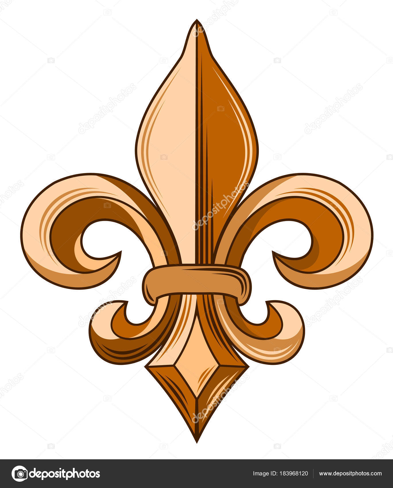 French Symbol Fleur Leaf Stock Vector Image by ©imagoaiva #183968120